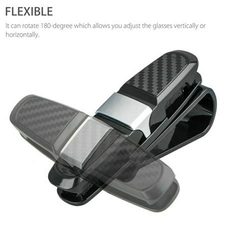 2pcs Car Glasses Holder Clip Case Sunglasses Eyeglasses Ticket Card Cl