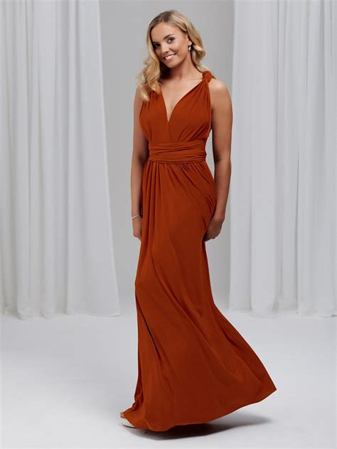 Emily Rose Rust Multiway Bridesmaid Dress One Size