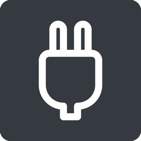 plug icon by friconix fi snslxl plug left normal solid square