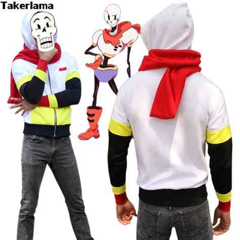 Game Undertale Costume Anime Papyrus Skeleton Brother Unisex Coat Long