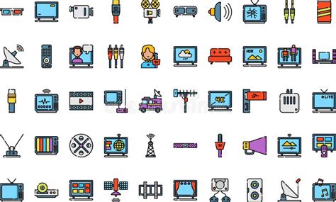 Television Icons High Quality Vector Icons Collection With Editable Stroke Ideal For