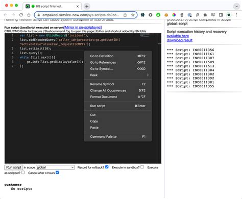 sn utils browser extension for working with servicenow r servicenow