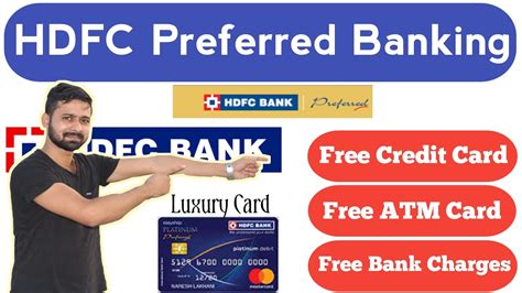 HDFC Preferred Banking Benefits HDFC Preferred Premium Banking YouTube