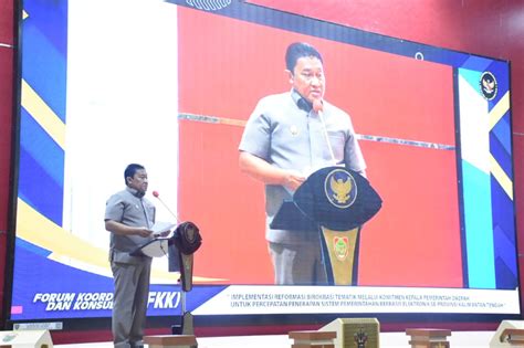 Setda Prov Kalteng Wagub Edy Pratowo Buka Forum Koordinasi Dan Konsultasi SPBE Se Kalteng