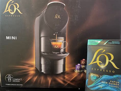 Lor Mini Espresso Machine Nespresso Compatible 10 Premium Capsules