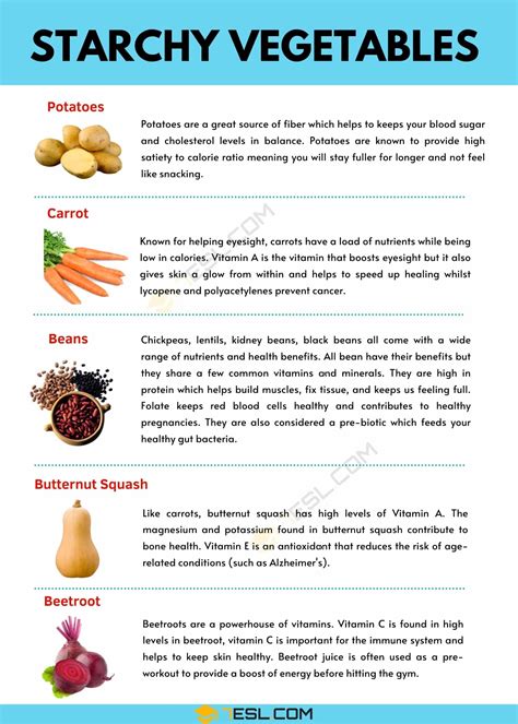 Starchy Vegetables What Are They And Their Benefits • 7esl