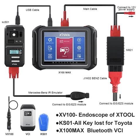 Xtool X100 Max Auto Key Programmer Immo Elite Diagnostic Tools With Kc501