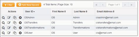 Manage Application Users
