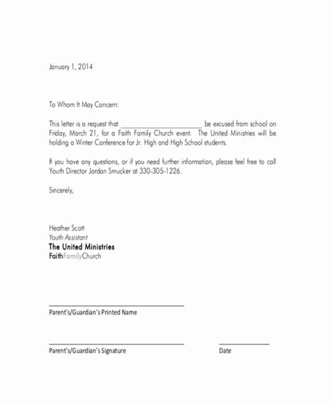 49 Absence Excuse Letters For School Ufreeonline Template Inside