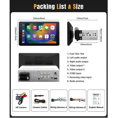 Naifay 9 Inch 1 Din Touchscreen Car Stereo Instruction Manual