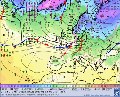 Pogoda na dziś środę 4 stycznia Front atmosferyczny opady i silny
