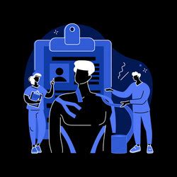 Kinesiology Taping Abstract Concept Royalty Free Vector