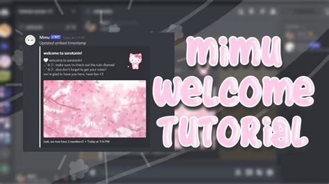 Mimu Welcome Message Tutorial Youtube