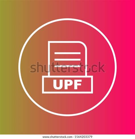Upf File Isolated On Abstract Background Stock Illustration 1564203379