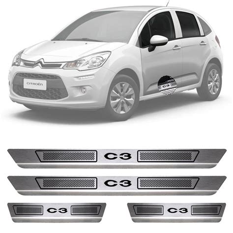 Soleira de Aço Inox Escovado Citroen C Portas