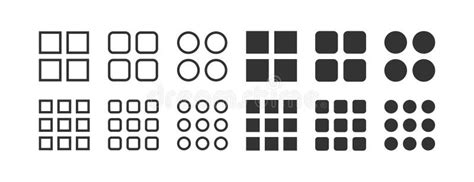 Menu App Button Icon Website Symbol Sign Interface Page Vector Stock