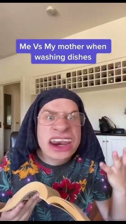 Me Vs My Mother When Washing Dishes Shorts Youtube