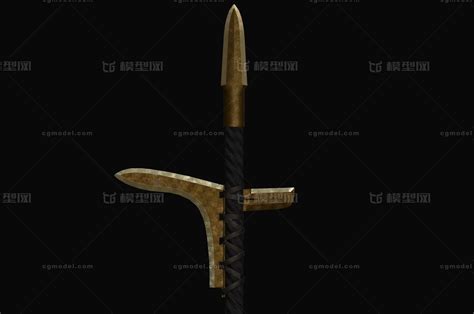 秦朝武器 戈模型 冷兵器模型库 Maya Ma Mb 模型下载 Cg模型网