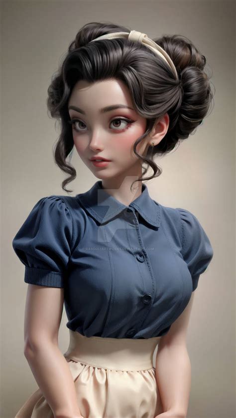 Beautiful Maid In Retro Style By Rasooliartworks On Deviantart