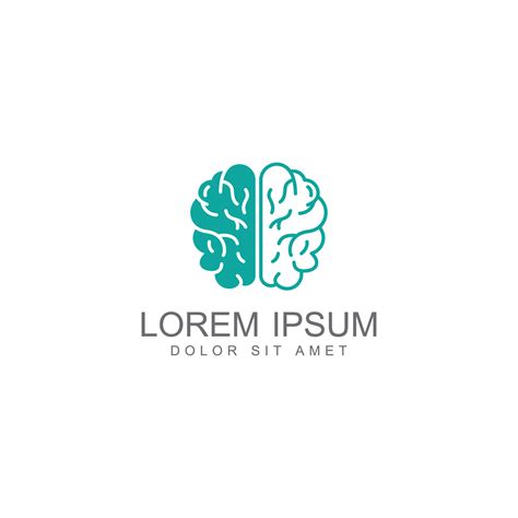 Brain Logo Brain Logo With Combination Of Technology And Brain Part