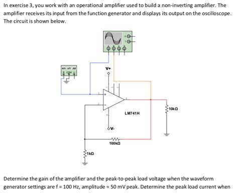 Solved In Exercise You Work With An Operational Amplifier Chegg Com