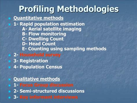 Ppt Data Collection Methods Profiling Including Sampling Techniques