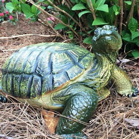 Call Of The Wild Large Box Turtle Garden Statue Garden Statues Patio
