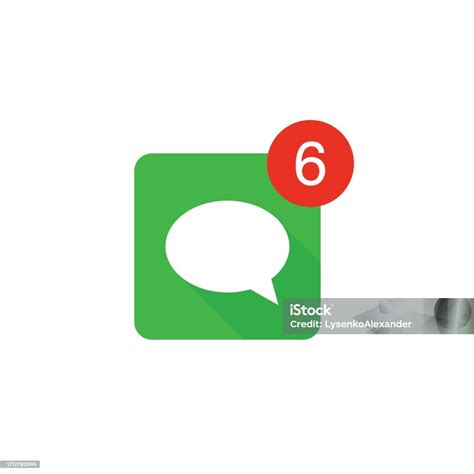 플랫 스타일의 새 메시지 아이콘입니다 격리된 배경에 들어오는 받은 편지함 이메일 벡터 그림입니다 거품 알림 기호 사업 개념입니다 0명에 대한 스톡 벡터 아트 및 기타 이미지