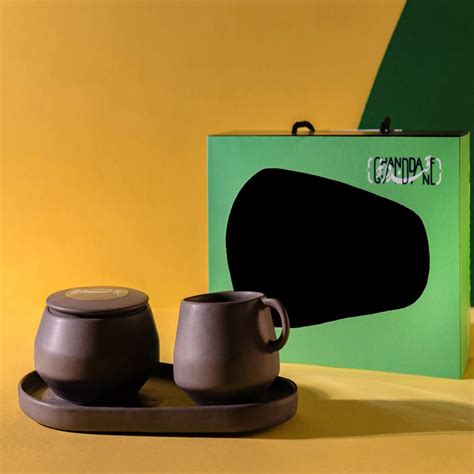 قیمت و خرید ست ماگ سرامیکی و قندان آرا هنر فاخر ایرانی مدل قندانه