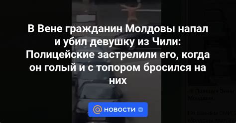 В Вене гражданин Молдовы напал и убил девушку из Чили Полицейские