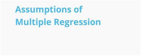 Is Your Data Linear Check Assumptions Of Multiple Regression To Ensure