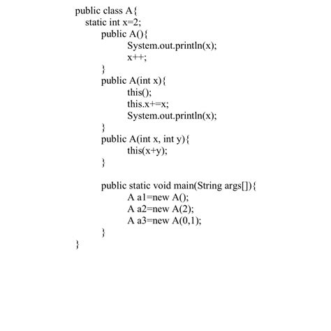 solved public class a {static int x 2 public