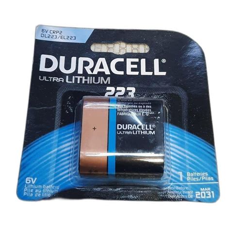 Duracell Specialty High Power Lithium 223 Photo Battery Model Name