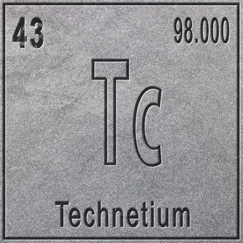 Premium Photo Technetium Chemical Element Sign With Atomic Number