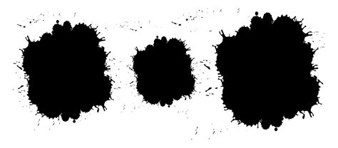 Ink Drops And Splashes Blotter Spots Liquid Paint Drip Drop Splash