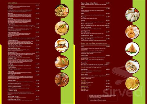 Chaat N Dosa NC Vegetarian And Vegan Restaurant Menu In Charlotte