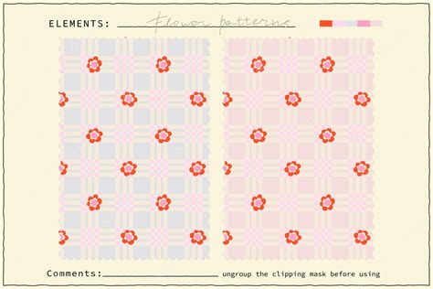 Premium Vector Flowers Seamless Hippie Pattern On Checkerboard Background
