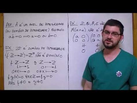 Estruturas Alg Bricas Aula An Is Ii Youtube