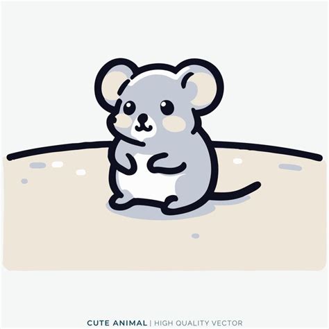Premium Vector Tiny Mouse Cute Animal Vector Illustration