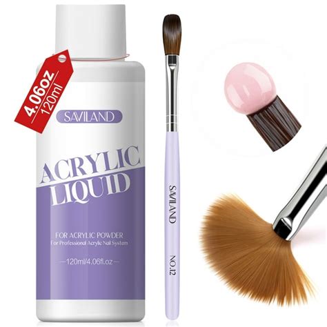 Saviland Monomer Acrylic Nail Liquid 4 Oz Acrylic Liquid Monomer With