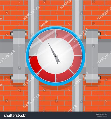 indicator on pipe spectrum index pointer stock illustration 700901497 shutterstock