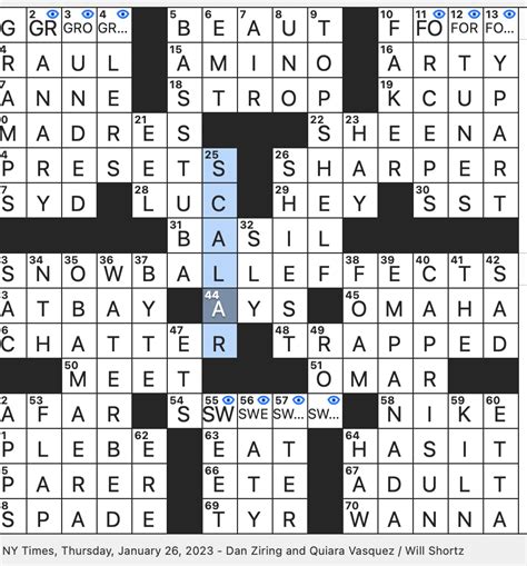 Rex Parker Does The NYT Crossword Puzzle Gradually Develop Literally THU 1 26 23 Southwest