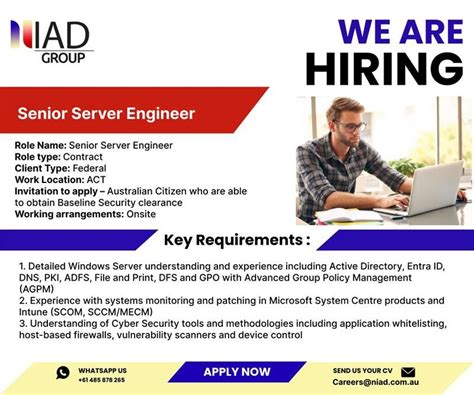 Niadcareers Seniorserverengineer Windowsserver Activedirectory Cybersecurityjobs