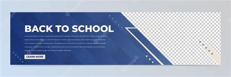 Современный абстрактный шаблон баннера Linkedin Премиум векторы