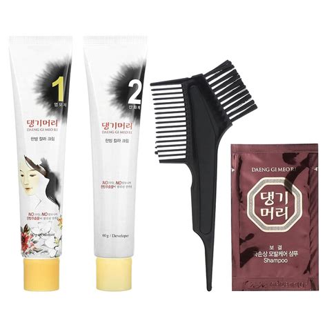 Daeng Gi Meori Daeng Gi Meo Ri Medicinal Herb Hair Color Dark Brown Kit