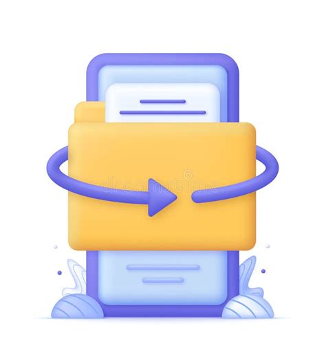 3d File Transfer Of Document In Folder Files Transferred Encrypted
