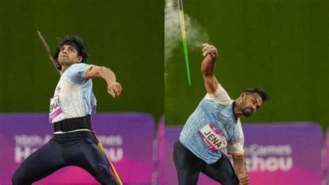 Asian Games 2023 Neeraj Chopra Wins Gold Kishore Kumar Jena Takes
