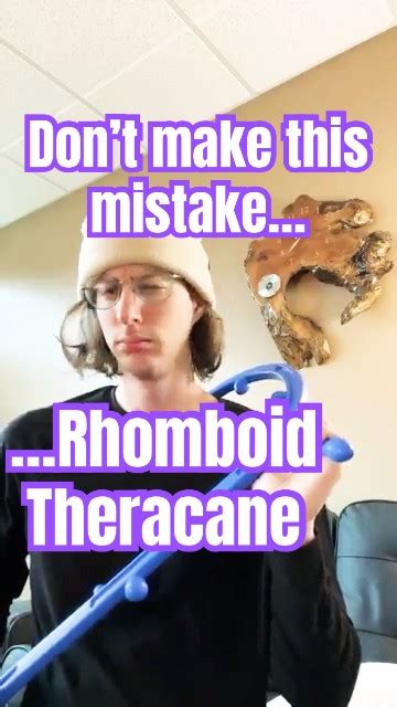 Rhomboid Hack Theracane Massage Tool Youtube