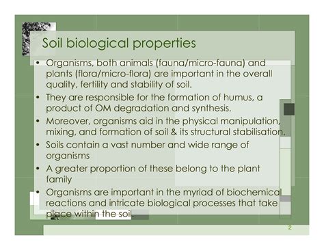 Solution Soil Biological Properties Notes Studypool