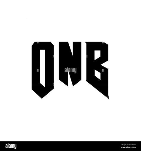 Onb Letter Logo Design For Technology Company Onb Logo Design Black